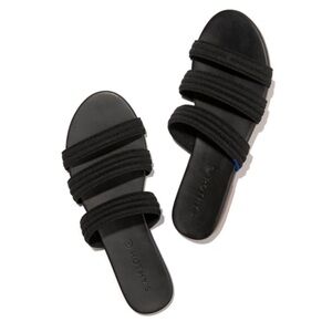 Rothy's | Shoes | Rothys Triple Band Slide Sandals In Classic Black ...
